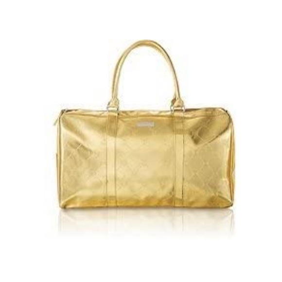 BCBGMaxAzria | Bags | Bcbg Maxazria Gold Duffle Bag | Poshmark